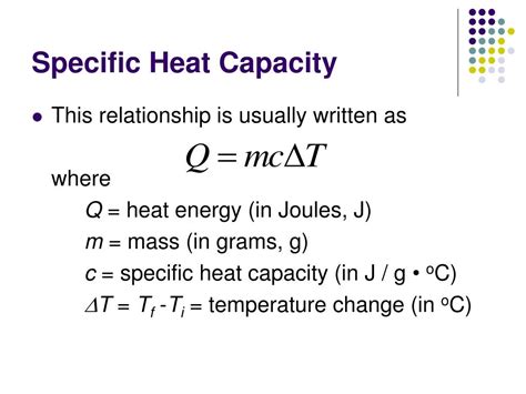 Ppt Specific Heat Capacity Powerpoint Presentation Free Download