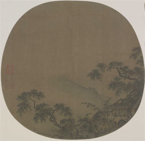 宋 佚名 山居对奕图36X38国画超高清大图原图扫描真迹全图书画图片下载