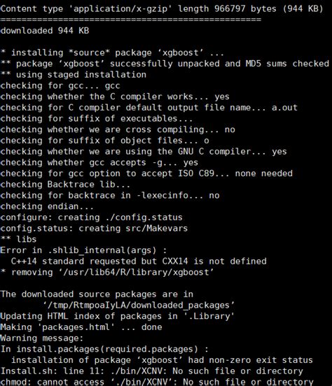 Error When You Install The R Packages Xgboost C Standard Requested But Cxx Is Not