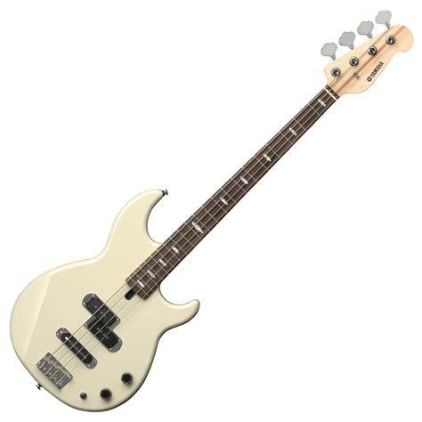Yamaha Bb424 4 String Bass Guitar Vintage White At