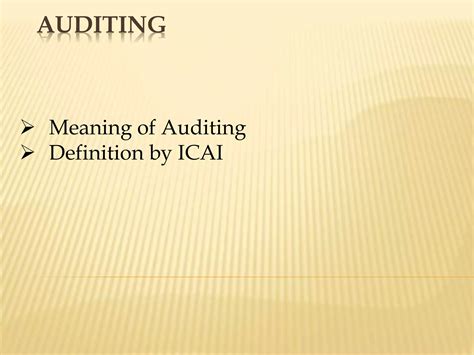 Introduction To Auditing Meaning Objects And Techniques Ppt