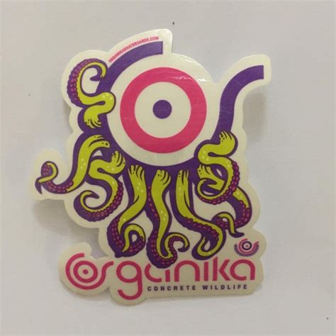 Adesivo Organika Wild Life Octopus 9cm X 10cm Ultra Series Skate
