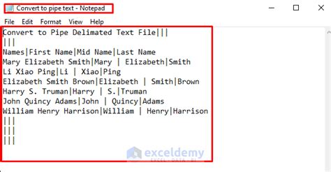 how to convert excel to a text file with pipe delimiter 2 ways