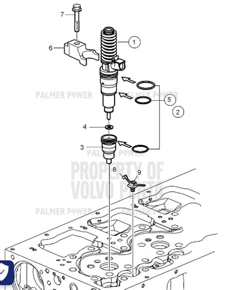 Volvo Penta 3804371 Unit Injector Core Palmerpower