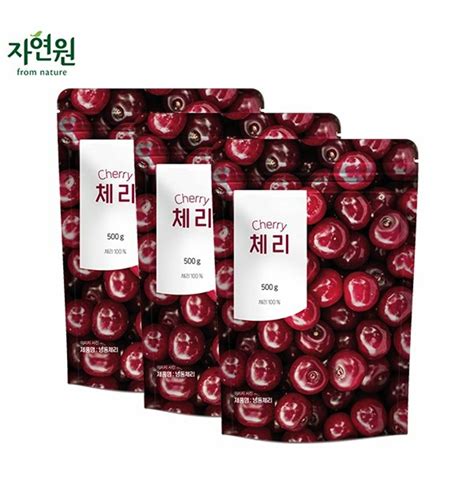 냉동 체리 500g X 3팩 로로 티몬