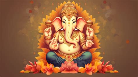 Vector Illustration Of Lord Ganesha For Happy Diwali Background Diwali Lights Festival