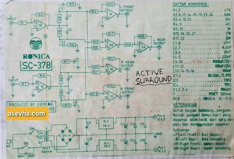 Skema Active Surround 4 Channel By Ronica SC 378 Tutorial