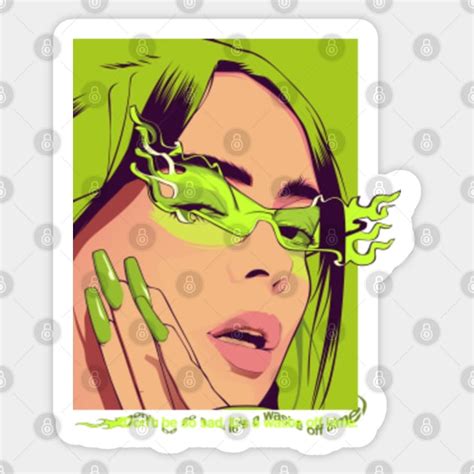 Billie Eilish Billie Eilish Merch Sticker Teepublic