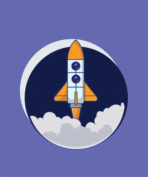 Rocket Space Ship Launch Vector Illustration 24102185 Vector Art At Vecteezy