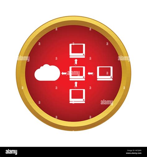 Cloud Computing Connection Icon Simple Style Stock Vector Image And Art Alamy