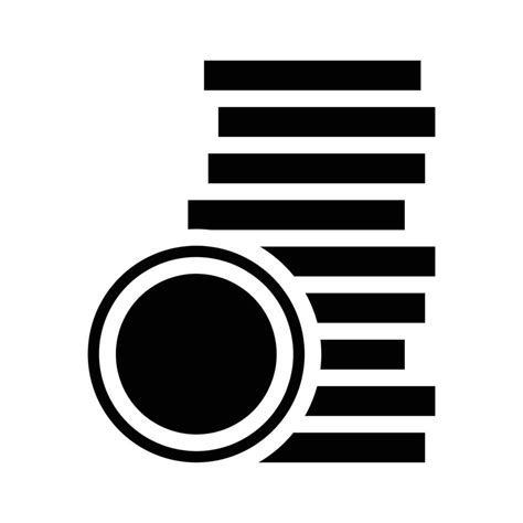 Stack Money Gold Glyph Icon Vector Illustration Vector Art At