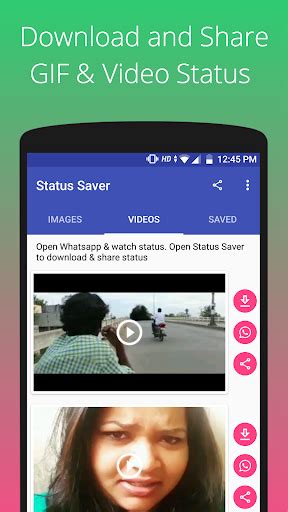 برنامه Status Downloader For Whatsapp And Status Saver Wa دانلود بازار