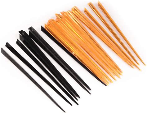 Triangular Prism End Plastic Food And Drinks Picks Skewers Colors 35