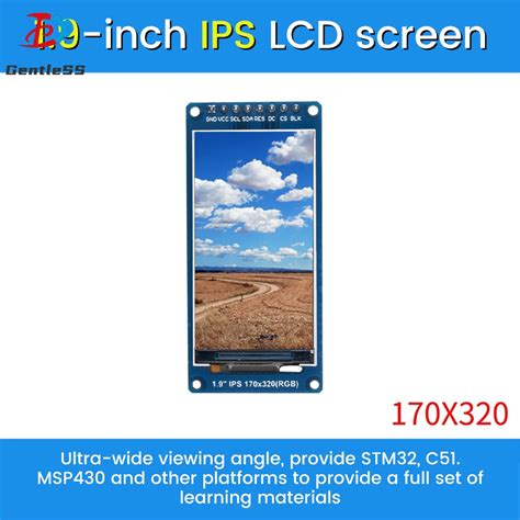 ใหม โมดลหนาจอส LCD IPS TFT SPI พอรตอนกรม ความละเอยดสง 170x320 1 9 นว 1 ชน Shopee
