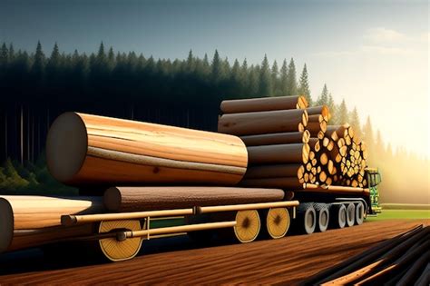 Premium Photo Logging Timber Wood Industry