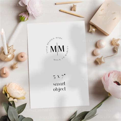 Birthday Mockup Smart Object Mockup Wedding Shower Mockup Invitation