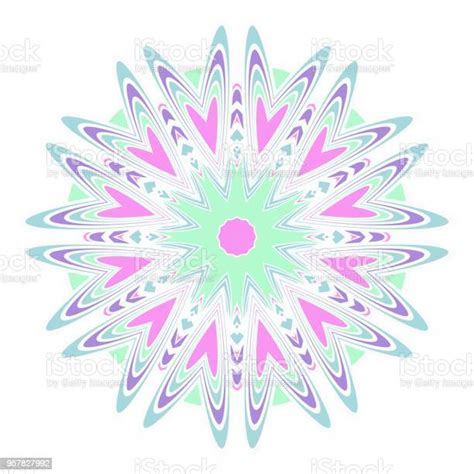 만다라 심볼 흰색 배경에 고립입니다 인도 장식입니다 벡터 일러스트입니다 꽃 식물에 대한 스톡 벡터 아트 및 기타 이미지 꽃