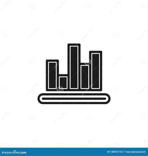 Simple Chart Interface Icon In Different Style Vector Illustration Two Colored And Black Simple