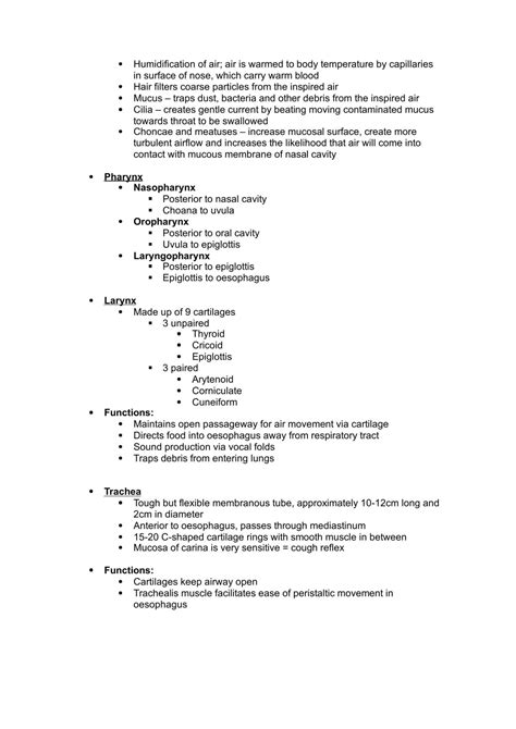 Human Structure And Function Exam Notes Humb1000 Human Structure And Function Curtin