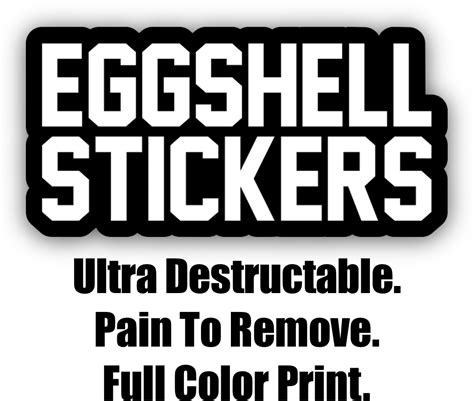 Eggshell Stickers Sticker Pros