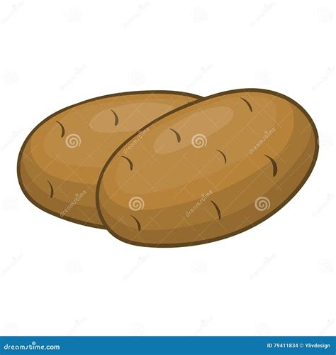 Potatoes Icon Cartoon Style Stock Vector Illustration Of Lifestyle