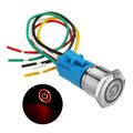 Mm Metal Self Locking Switch V Led Pin On Off Push Button Switch With Wire Waterproof Sale