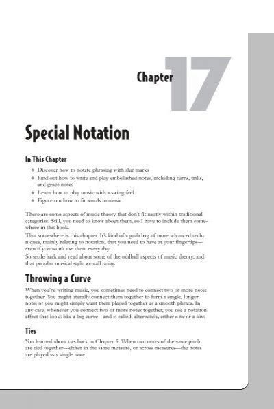 Special Notation In This