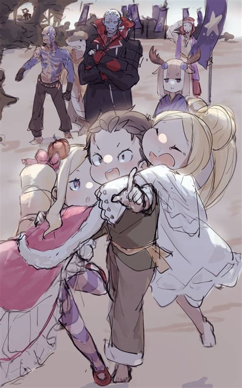 Beatrice Rezero Louis Arneb Natsuki Subaru Tanza Rezero Re