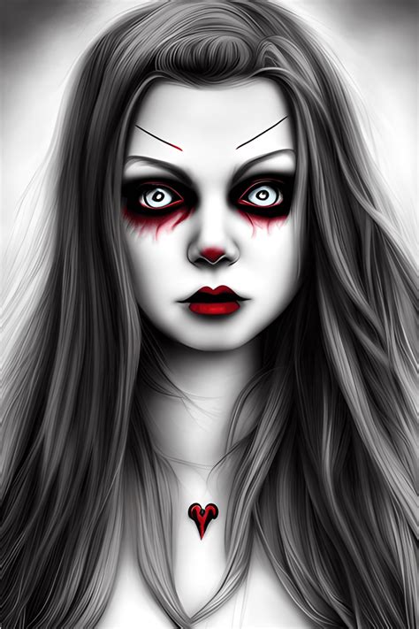 Vampire Girl Digital Graphic · Creative Fabrica