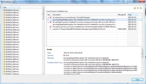 Unable To Install Or Uninstall Any Packages Using Installation Manager Jazz Forum