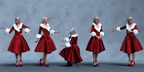 Mrs Claus Poses For Genesis 9 Daz 3d