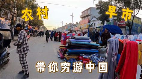 实拍安徽六安农村赶集，看看集市都卖啥，感受下淳朴的风土人情！旅游旅途风光好看视频