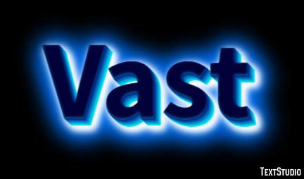 Vast Text Effect And Logo Design Word