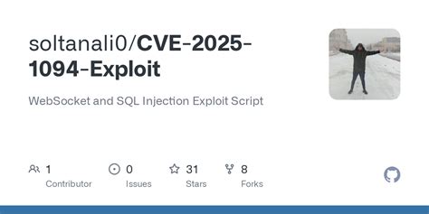 Github Soltanali0cve 2025 1094 Exploit Websocket And Sql Injection Exploit Script
