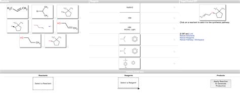 solved click on a reactant to add it to the synthesis