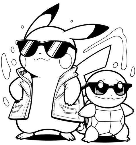 Desenho Para Colorir Pokemon Pikachu