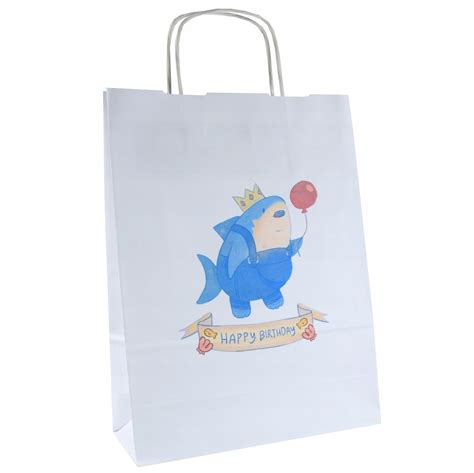 Torebka Papierowa REKIN Na Urodziny Torba 24x10x32cm Torba Prezentowa