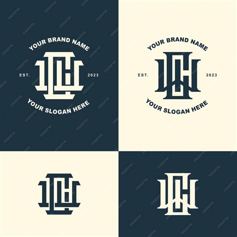 Letra De Monograma Cw O Wc Con Estilo Interlock Bueno Para Marca Ropa