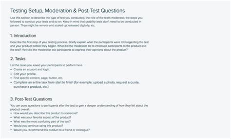 how to write a usability testing report with samples xtensio pertaining