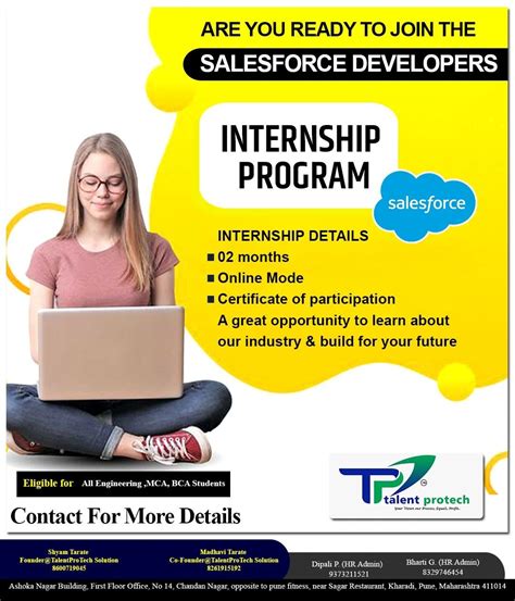 Talentprotech Solution On Linkedin Salesforce Internshipopportunity Punehiring Freshersjobs