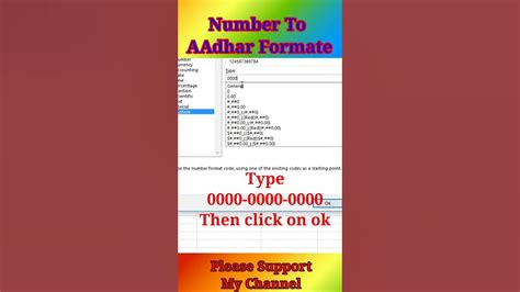 number to aadhar format shorts excel excelshorts exceltips exceltutorial excelhacks youtube