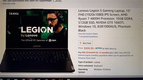 Finally A Legion With Ryzen H And Gtx Ti It S Selling For On Amazon R