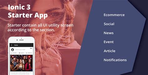 Ionic Ui Ux Starter Mobile And Web Application App Free Theme