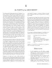 Understanding The Parts Of An Argument Course Hero