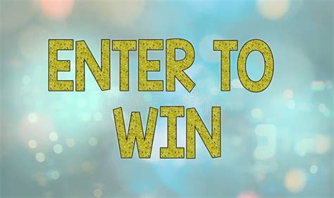 Text Sign Showing Enter To Win Conceptual Photo Exchanging Something