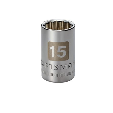Craftsman 15mm 12 Drive 12 Pt Easy To Read Socket