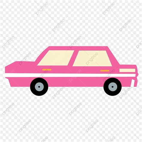 Decor Elements Clipart Transparent Background Pink Car Decoration