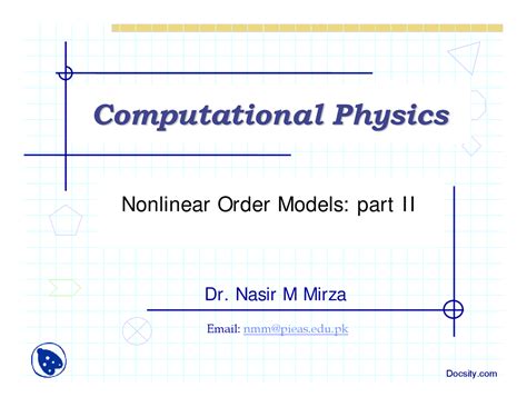 Simulation Of Fractals Computational Physics Lecture Slides Docsity