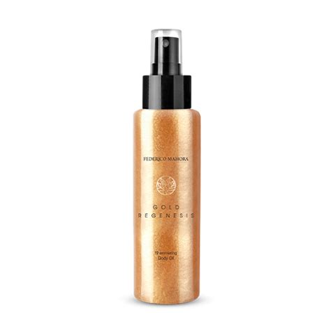 БЛЕСТЯЩО МАСЛО ЗА ТЯЛО 100 МЛ Gold Regenesis Fm Cosmetics Bg