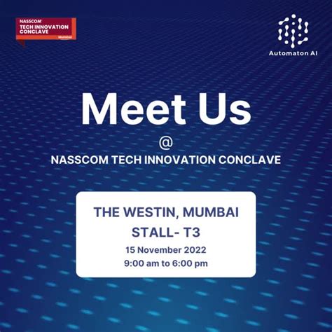 Atharva Hude On Linkedin Automaton Ai Exhibiting At Ntic Mumbai
